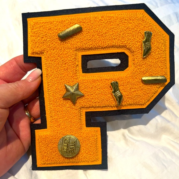 Vintage | Accessories | Vintage Letter P Varsity Letterman Jacket Patch ...